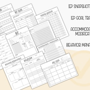 Self Contained Special Education Planner, Editable Teacher Planner, IEP ...