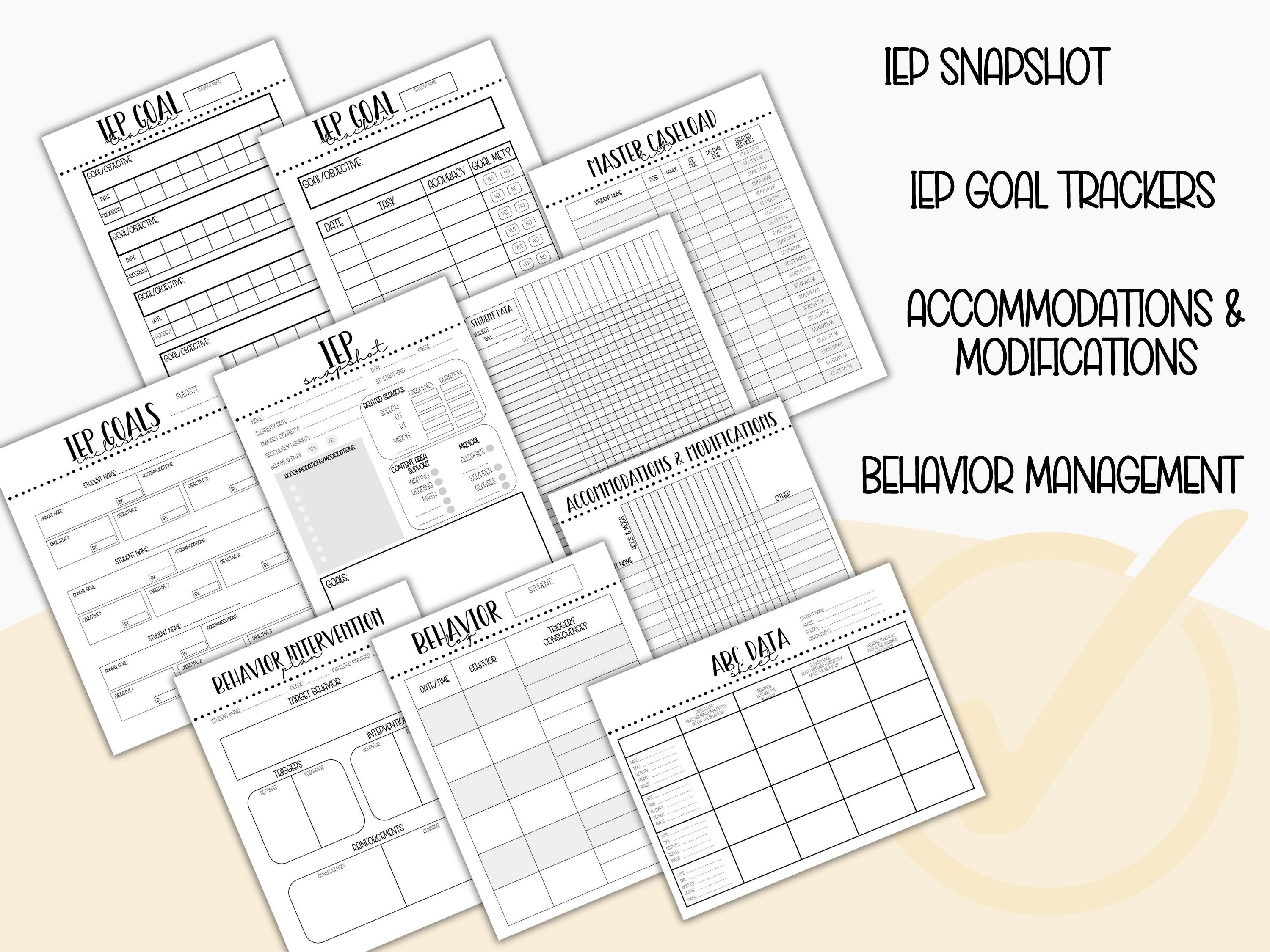 Self Contained Special Education Planner, Editable Teacher Planner, IEP ...