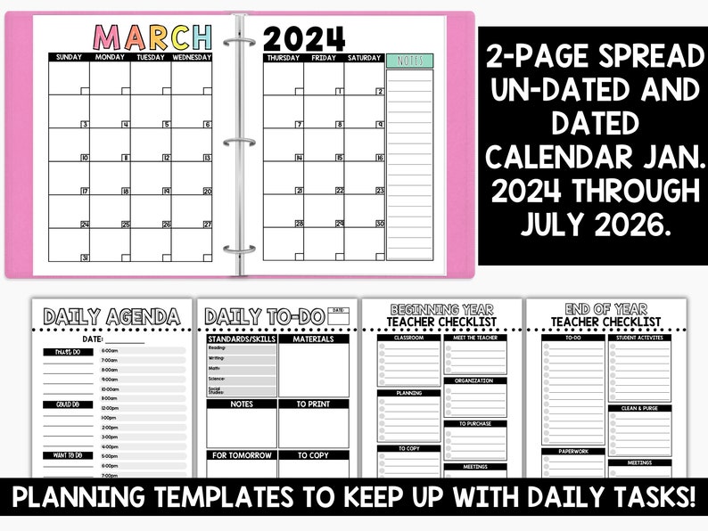 Special Education Planner, Self-contained Teacher Binder, IEP Meeting ...