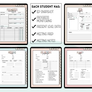Digital Boho Special Education Planner Caseload Management - Etsy