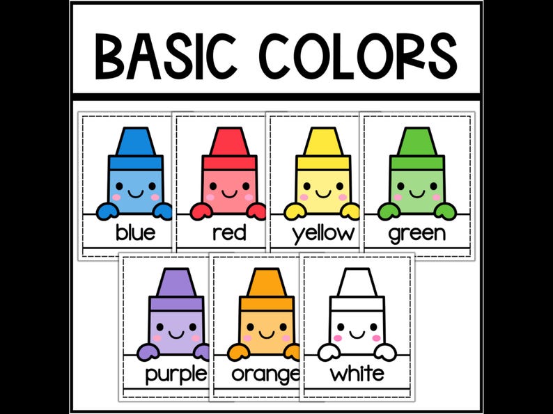 Bright Classroom Decor Reference Posters, Alphabet, Numbers, Colors, 2D ...