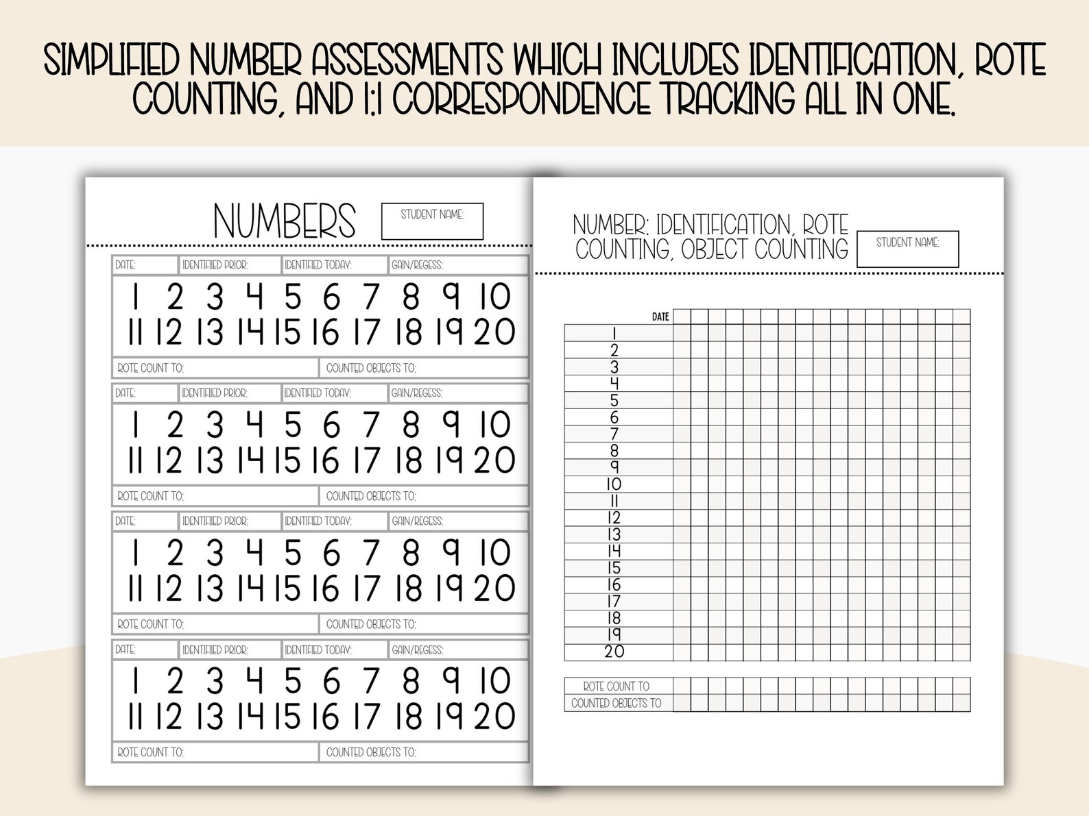 Printable Student Data Tracker, Basic Skills Assessment, IEP Goal ...