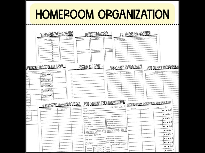 Composition Special Education Planner, Self-contained Teacher Binder ...