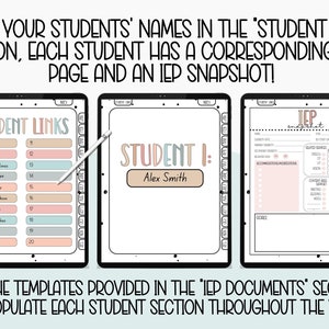 Digital SELF CONTAINED Boho Special Education Planner, Caseload and ...