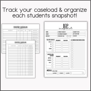Editable IEP Meeting Planner Templates, Canva Templates, Printable ...