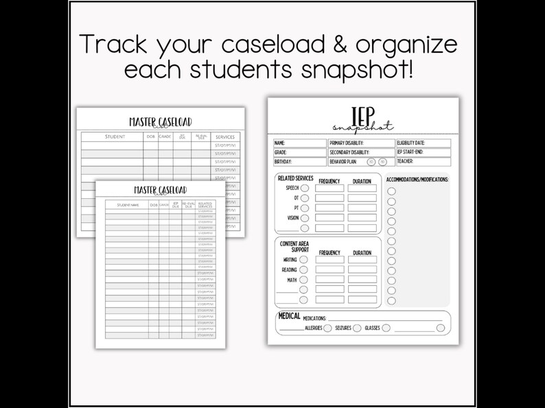 Editable IEP Meeting Planner Templates, Canva Templates, Printable ...