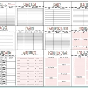 Editable Self Contained Special Education Planner, Editable Boho ...