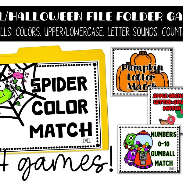 File Folder Games - Etsy