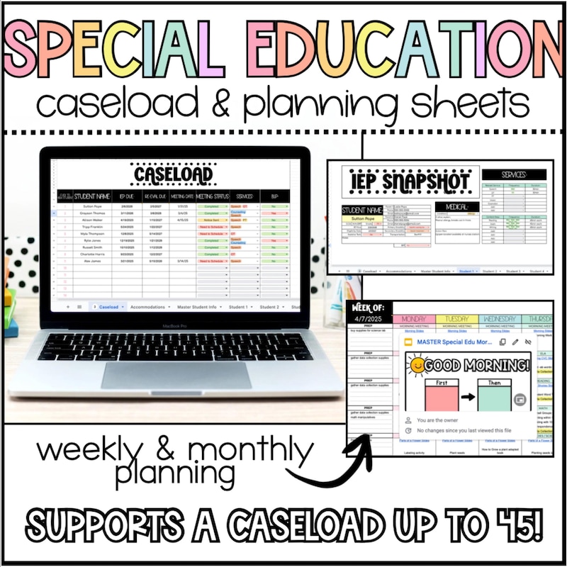 Iep Caseload Calendar - Etsy