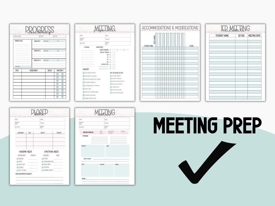 Editable Special Education Caseload Templates, IEP Goal Planning ...