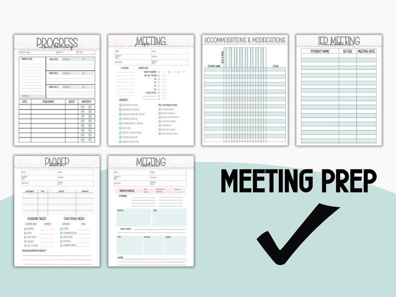 Editable Special Education Caseload Templates, IEP Goal Planning ...