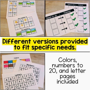 Visual Communication Book for Non-verbal, Choice Board Binder, Visual ...