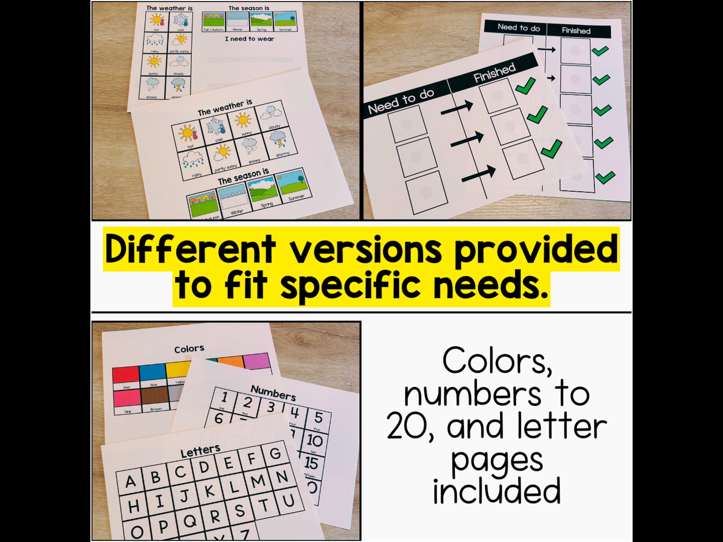 Visual Communication Book for Non-verbal, Choice Board Binder, Visual ...