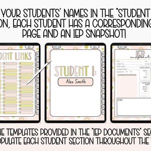 Digital SELF CONTAINED Rainbow Special Education Planner, Caseload and ...
