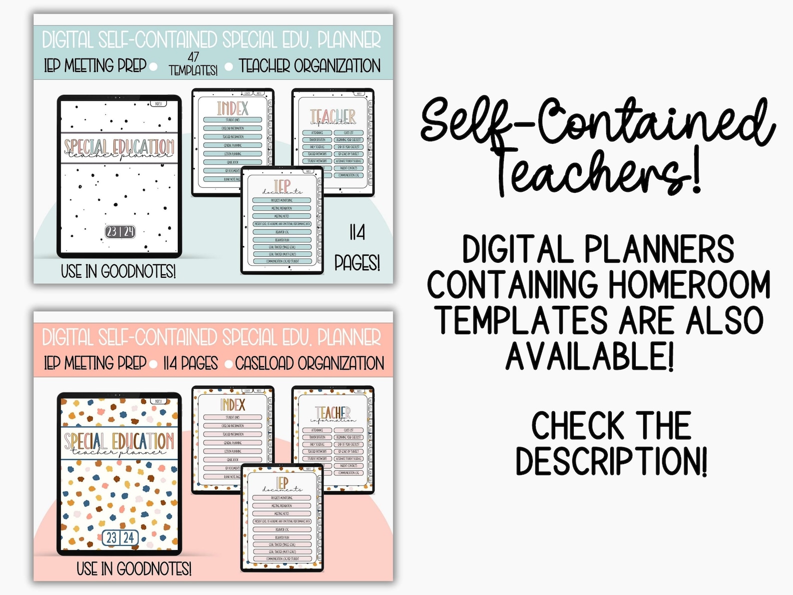 Digital Special Education Planner, Caseload Management Planner, IEP ...