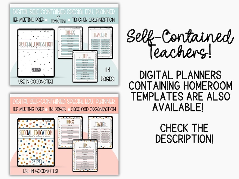 Digital Special Education Planner, Caseload Management Planner, IEP ...