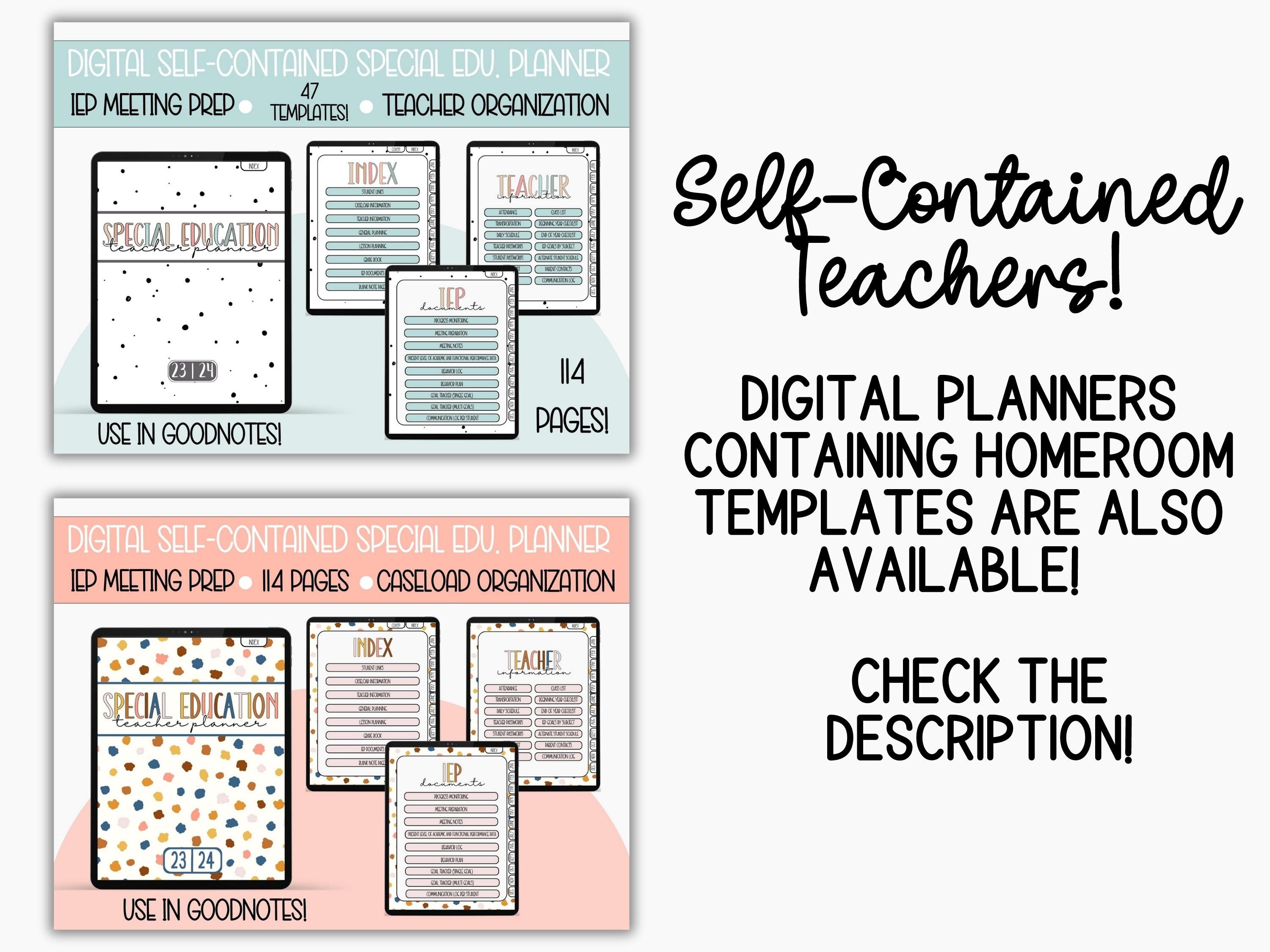 Digital Special Education Planner, Caseload Management Planner, IEP ...