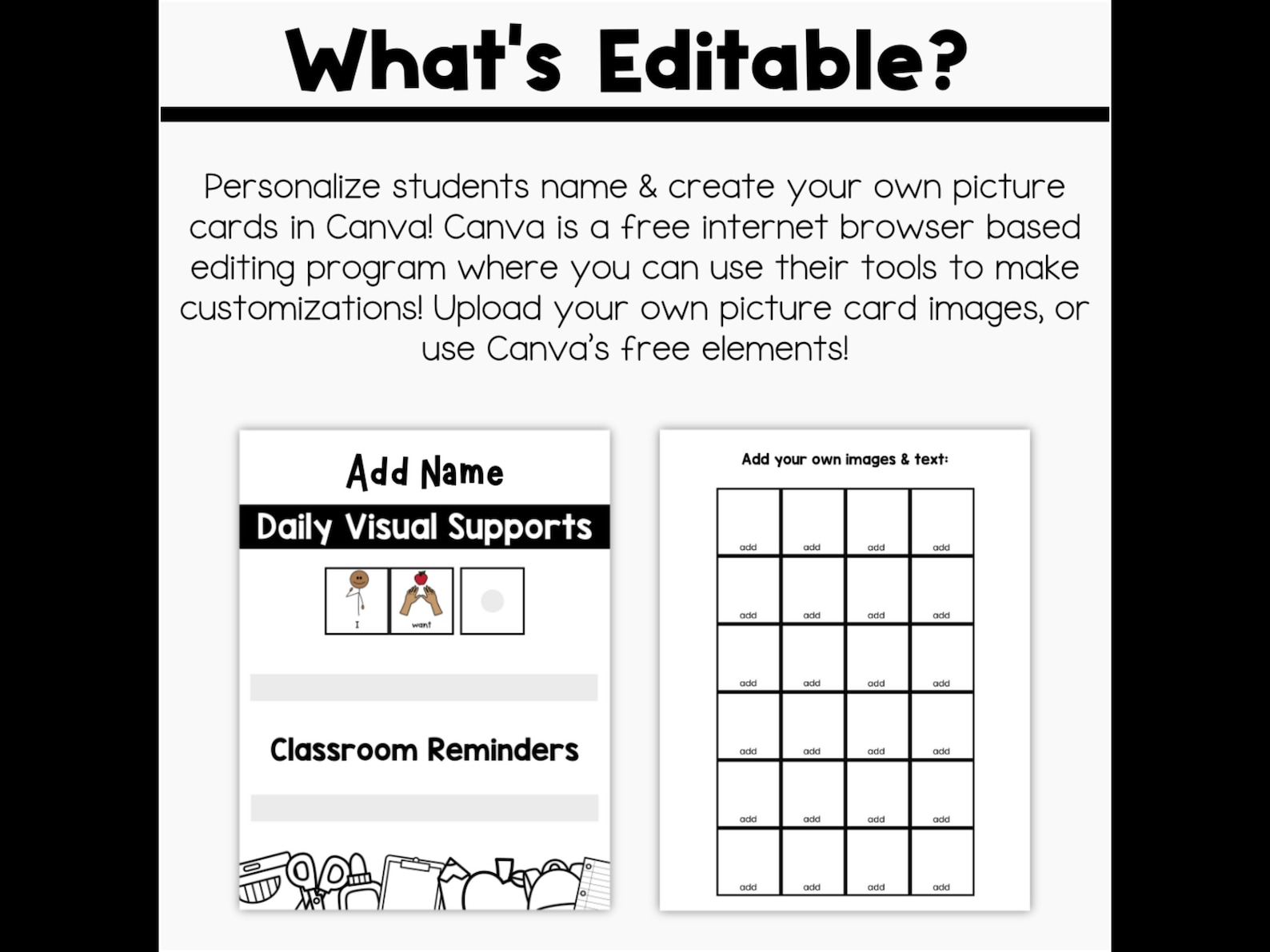 Visual Support Dashboard, File Folder Daily Schedule, Special Education ...