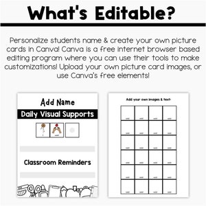 Visual Support Dashboard, File Folder Daily Schedule, Special Education ...