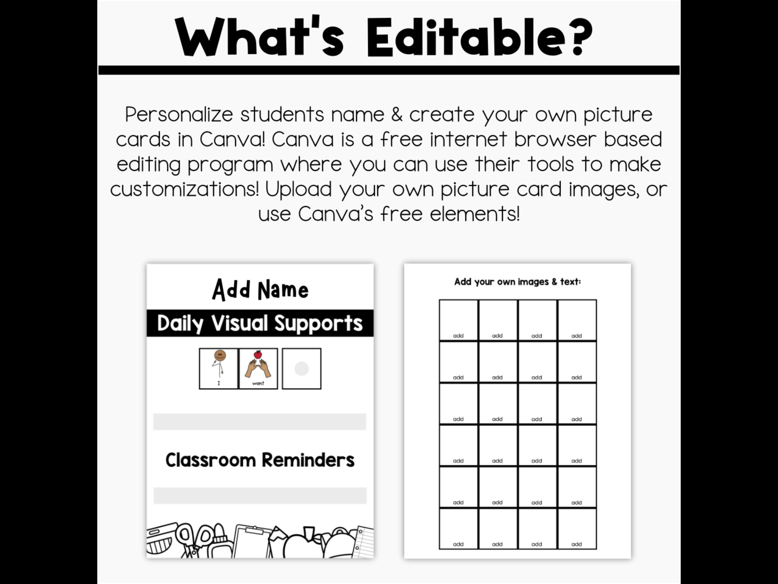 Visual Support Dashboard, File Folder Daily Schedule, Special Education ...