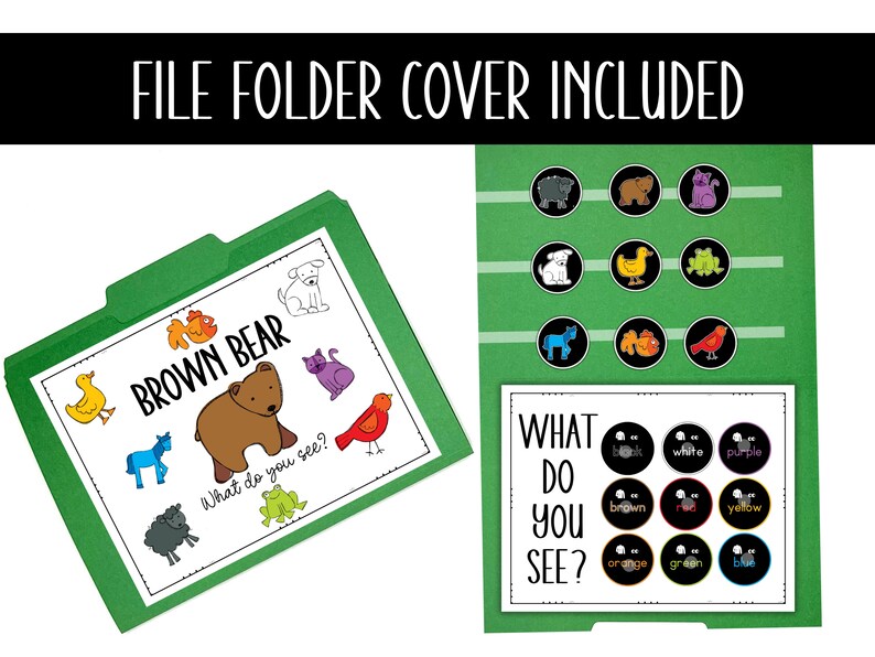Printable Adapted Brown Bear Color Matching Activity, Special Education ...