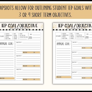 IEP Goal Progress Monitoring, Editable Iep Goal Tracking Templates ...