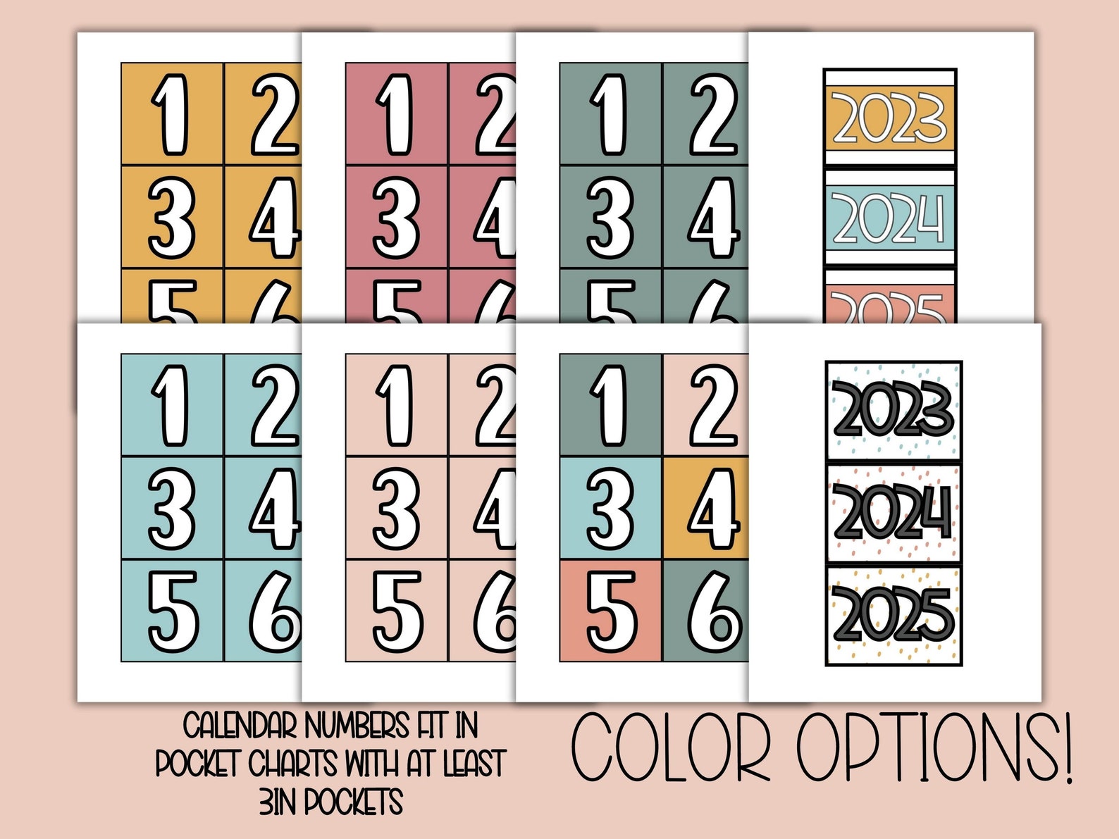 Printable Neutral Classroom Calendar, Boho Calendar Set, Classroom Boho ...