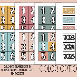 Printable Neutral Classroom Calendar, Boho Calendar Set, Classroom Boho ...