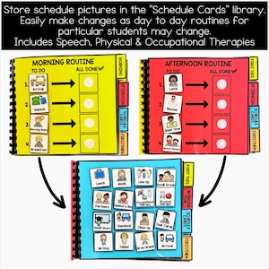 Visual Schedule Flip Book, Token Board, First Then Board, Special ...