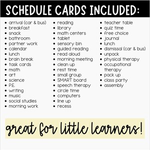 Editable Visual Classroom Schedule, Visual Schedule, Special Education ...