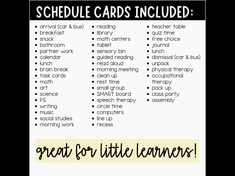Editable Visual Classroom Schedule, Visual Schedule, Special Education ...