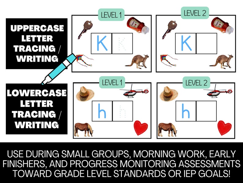 Letter Recognition Special Education Task Boxes, Reading Assessments ...
