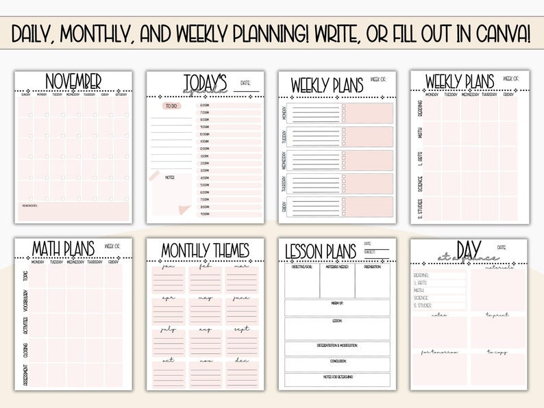 Self Contained Special Education Planner, Editable Teacher Planner, IEP ...