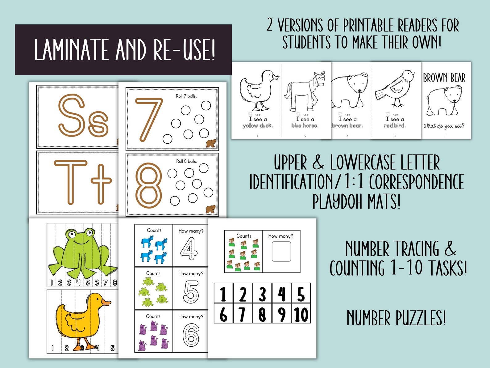 Printable Adapted Brown Bear Activities, Adapted Brown Bear Book ...