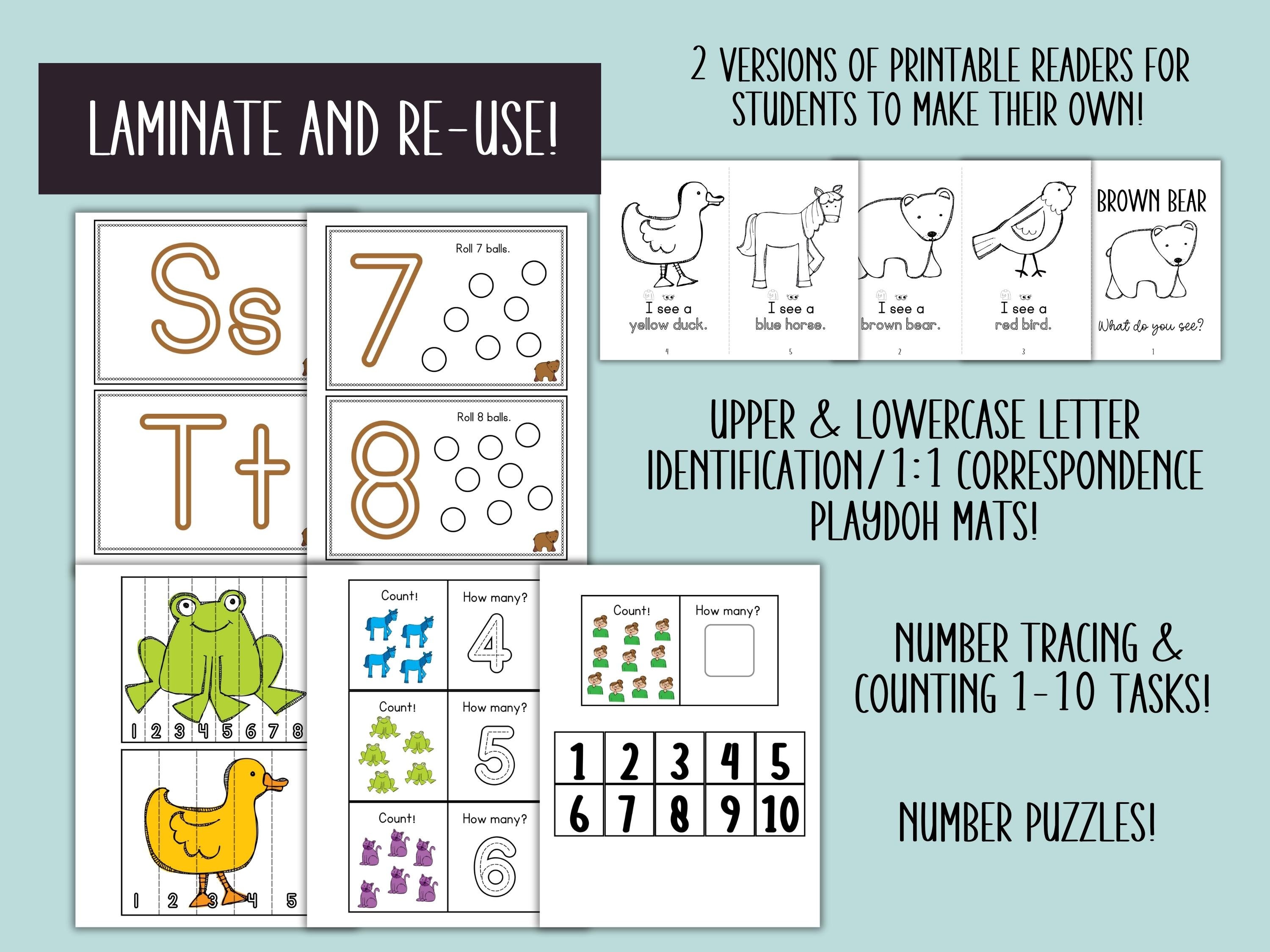 Printable Adapted Brown Bear Activities, Adapted Brown Bear Book ...