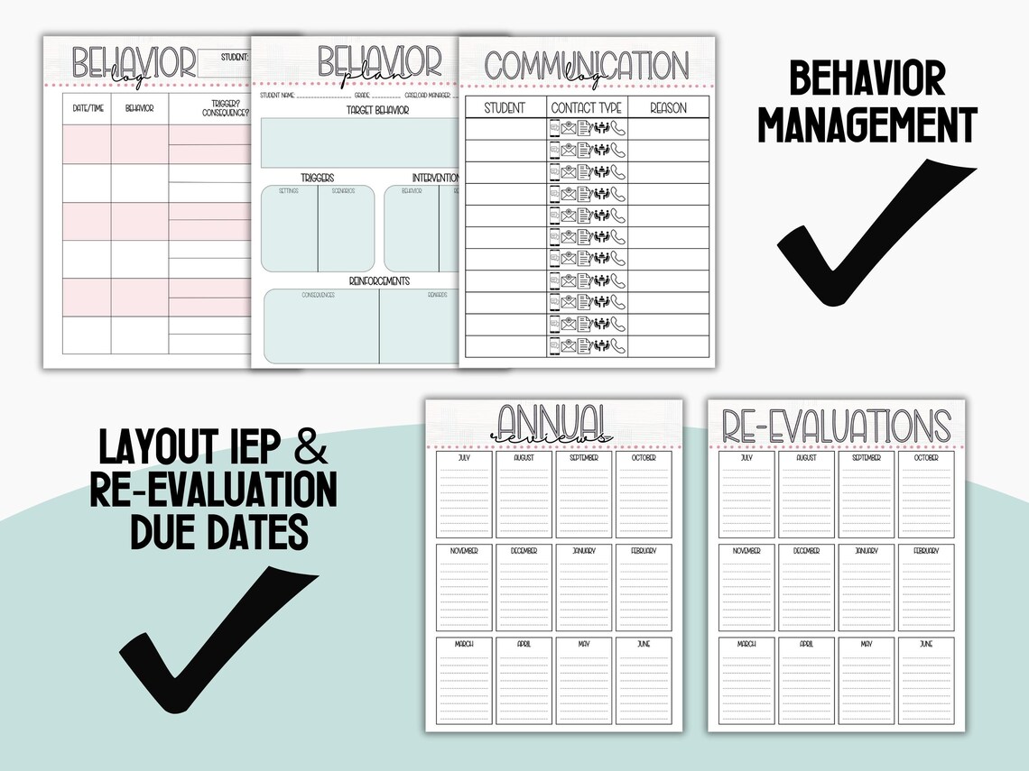 Editable Special Education Caseload Templates, IEP Goal Planning ...