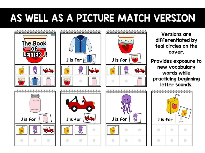 Alphabet Adapted Books, Adapted Books for Special Education, Phonics ...