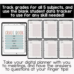 Digital SELF CONTAINED Boho Special Education Planner, Caseload and ...