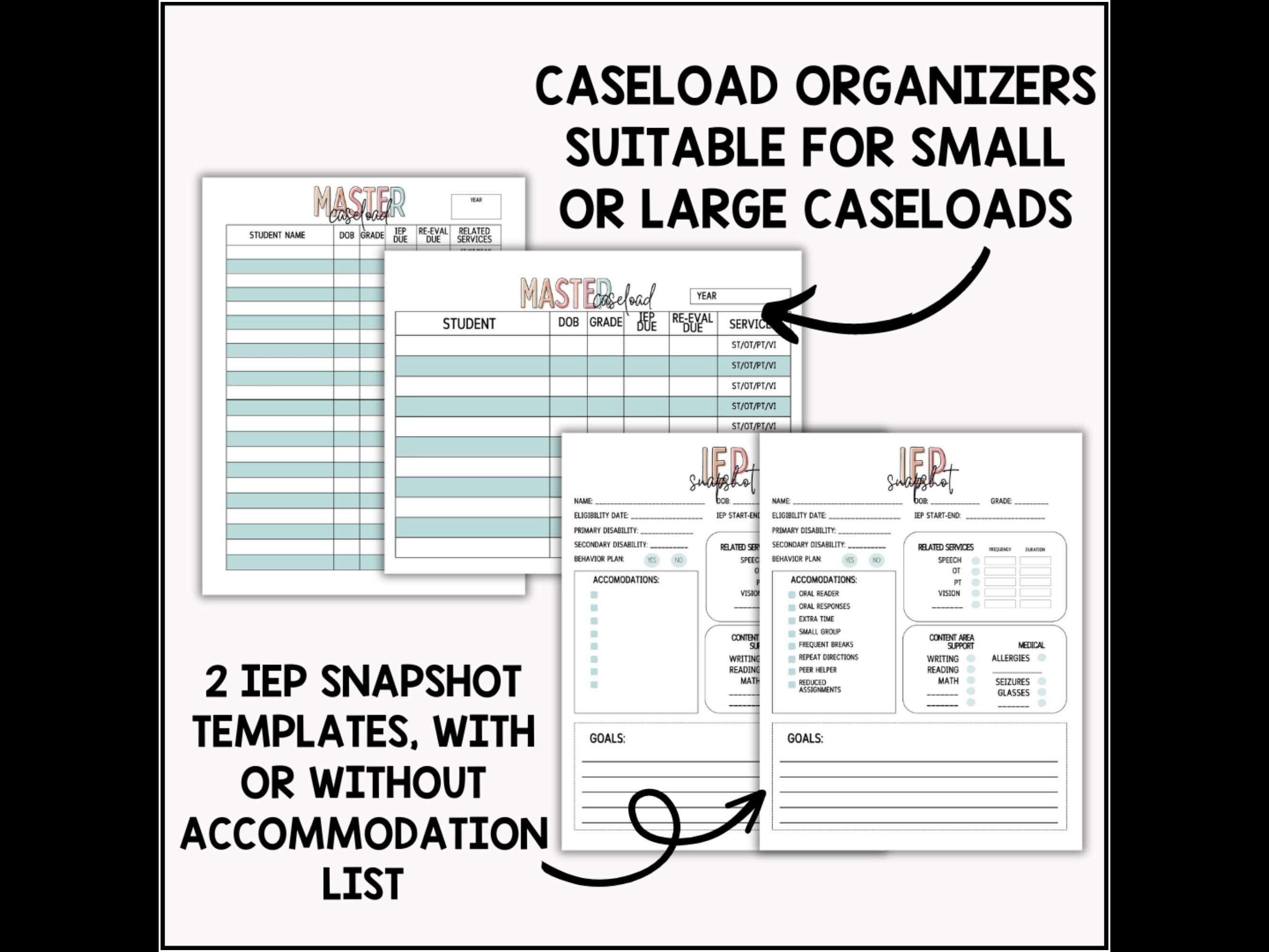 Editable Special Education Planner Binder, Boho Teacher Planner ...