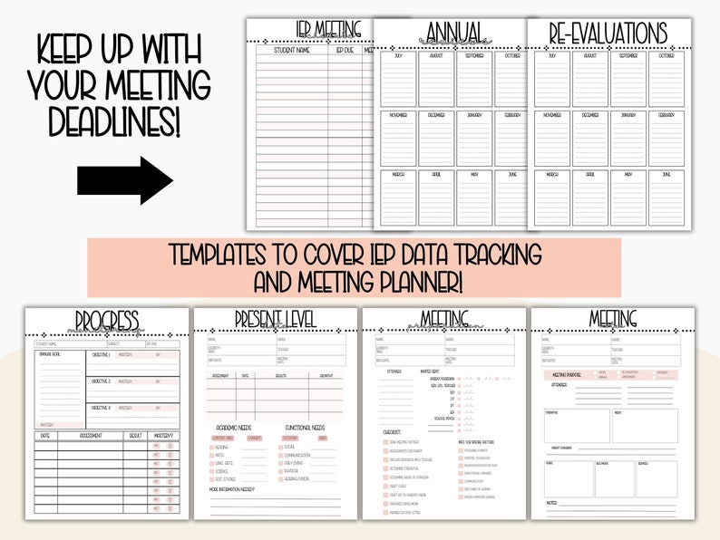 Self Contained Special Education Planner, Editable Teacher Planner, IEP ...