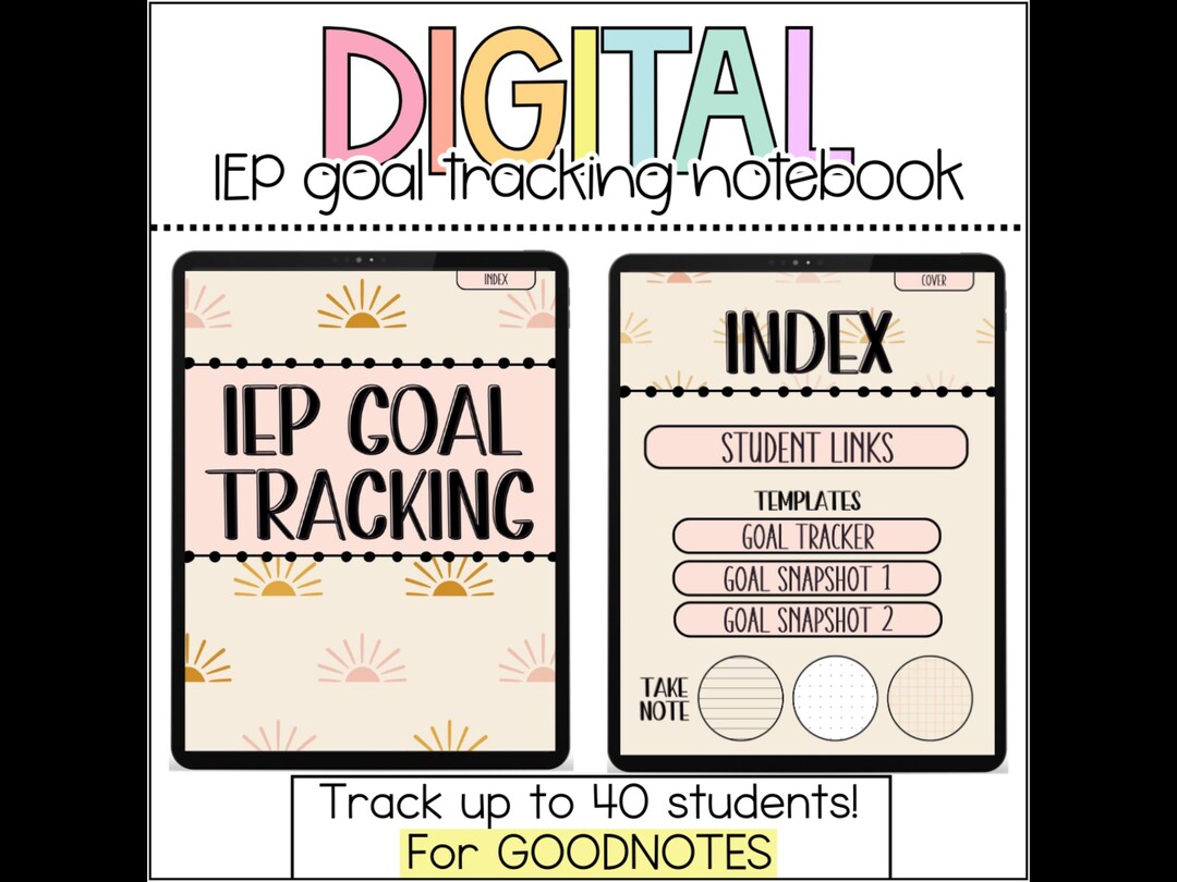 Digital IEP Goal Tracker, IEP Goal Planner, Iep Goal Tracker, Goodnotes ...