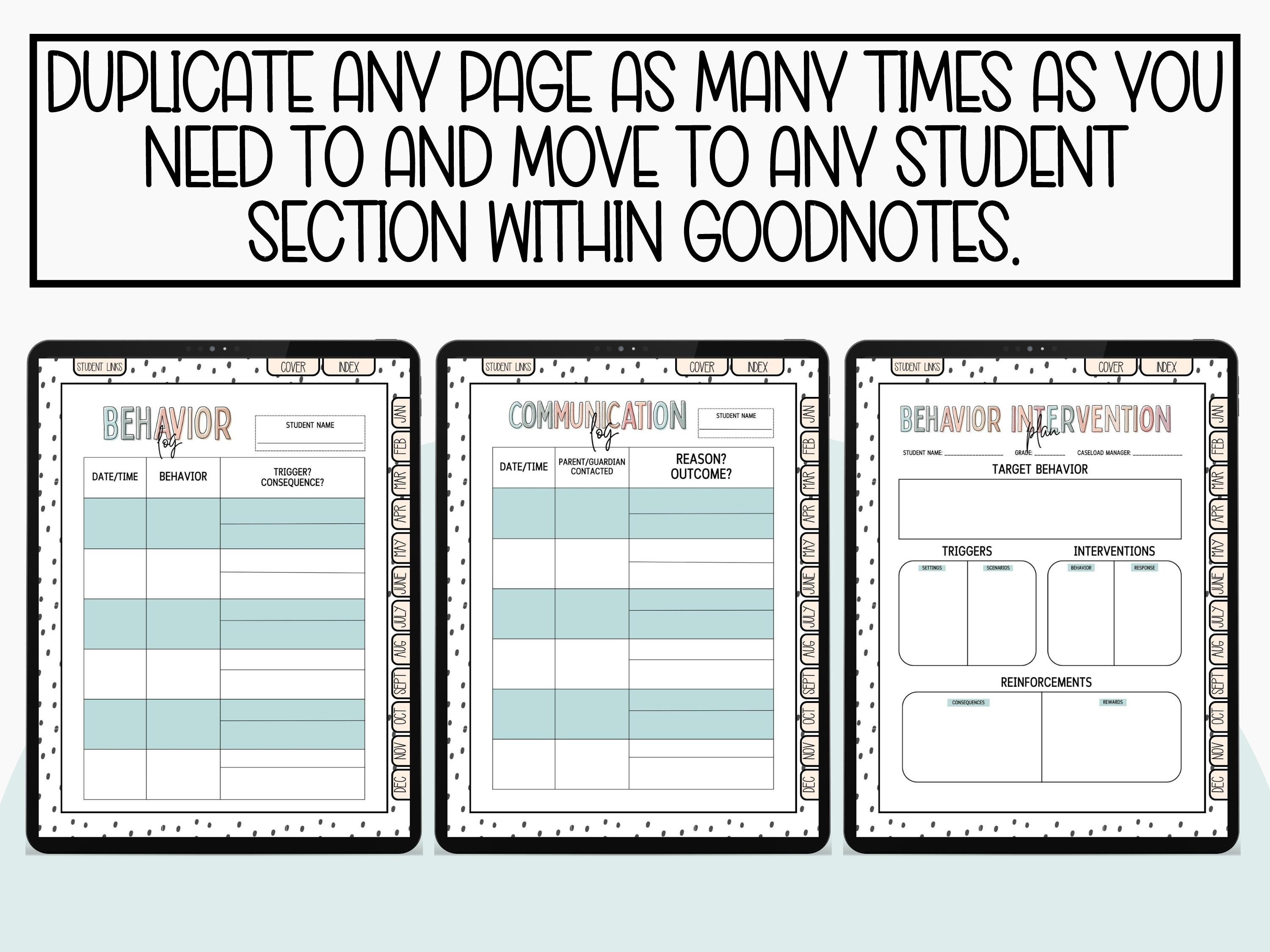 Digital Boho Special Education Planner, Large Caseload Management ...