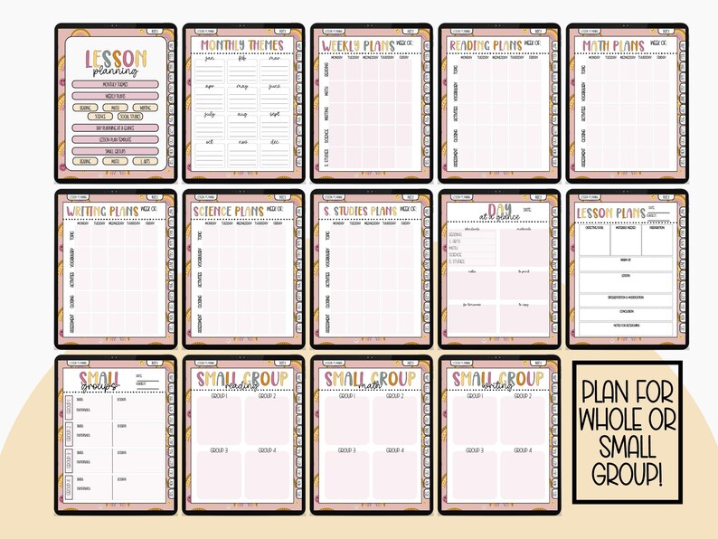 Digital SELF CONTAINED Rainbow Special Education Planner, Caseload and ...