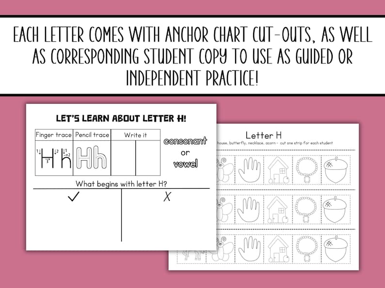 Phonics Anchor Chart, Printable Letter Sound Guided Reading Lesson ...