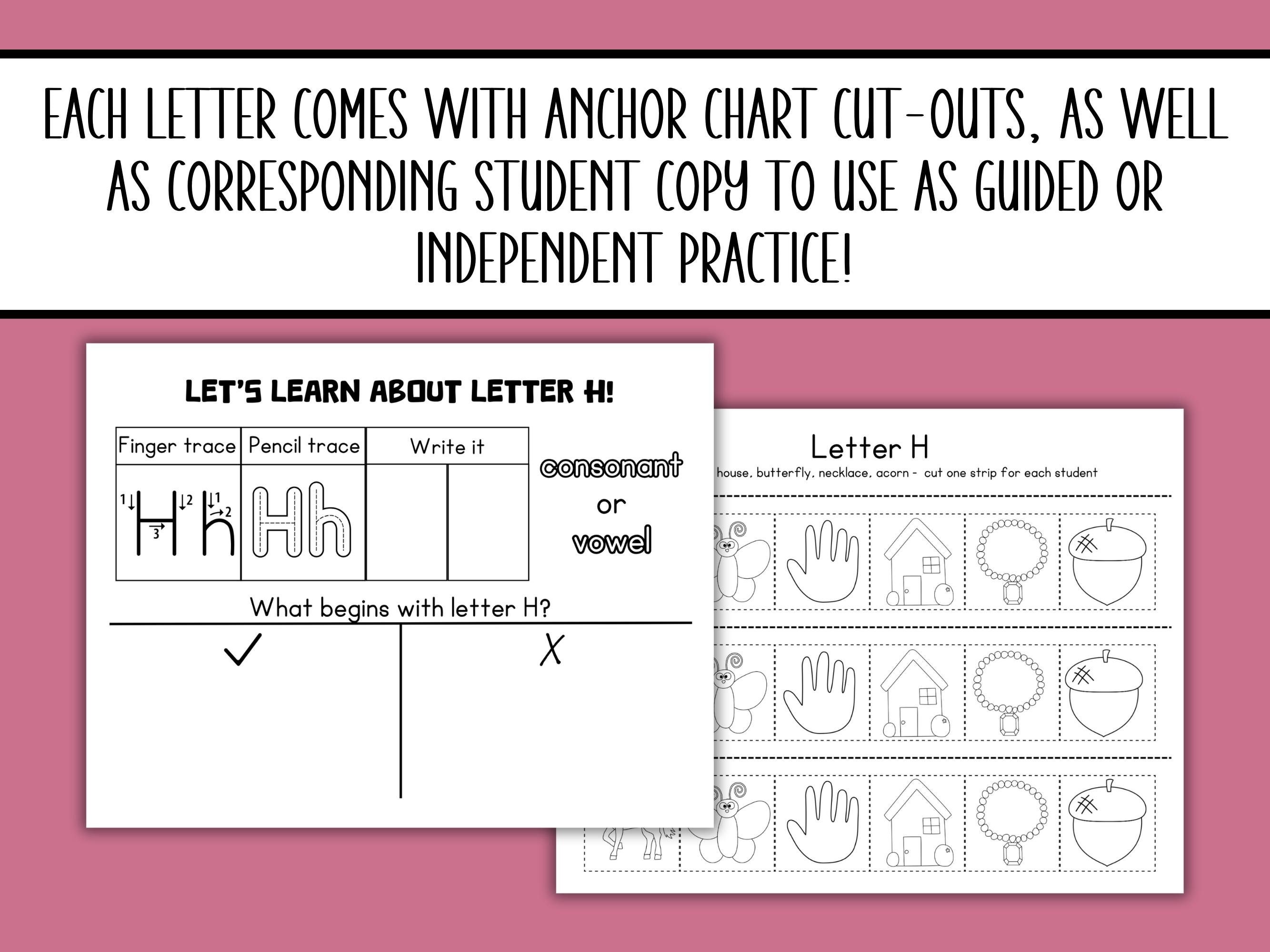 Phonics Anchor Chart, Printable Letter Sound Guided Reading Lesson ...