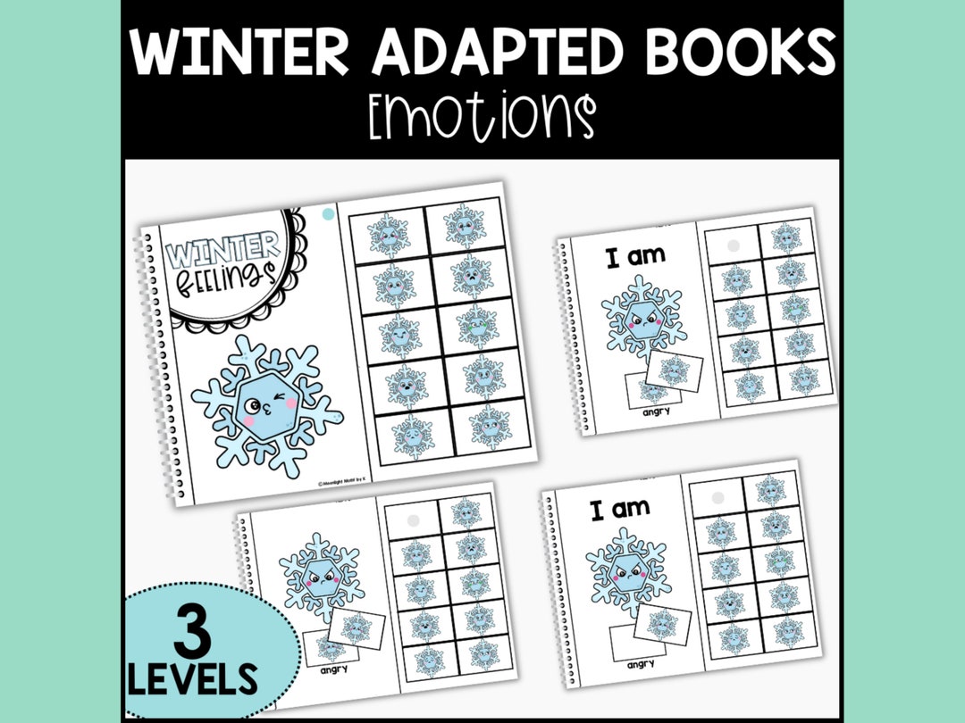Winter Emotions Adapted Books, 3 Levels, Feelings Interactive Books ...