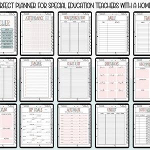 Digital SELF CONTAINED Boho Special Education Planner, Caseload and ...