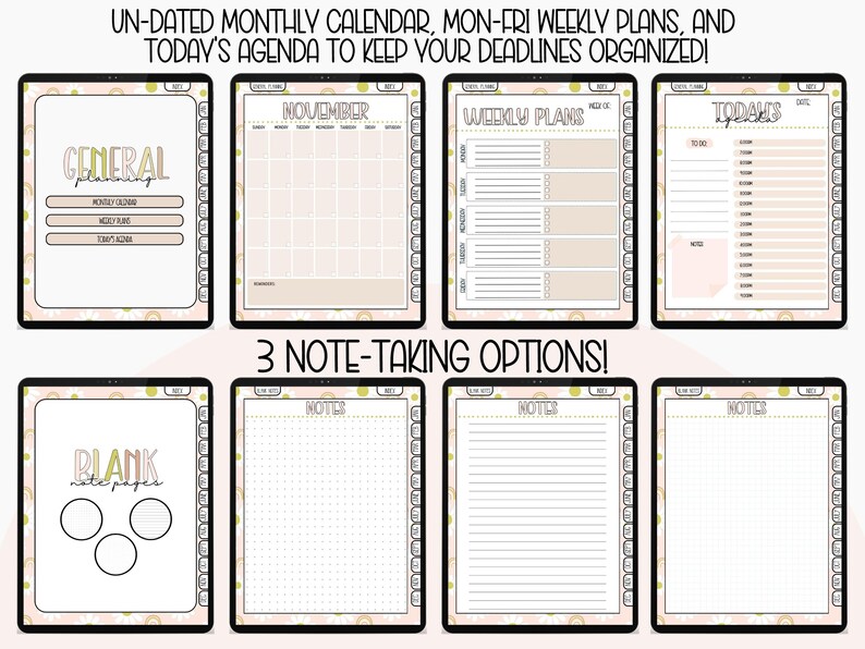 Digital SELF CONTAINED Rainbow Special Education Planner, Caseload and ...