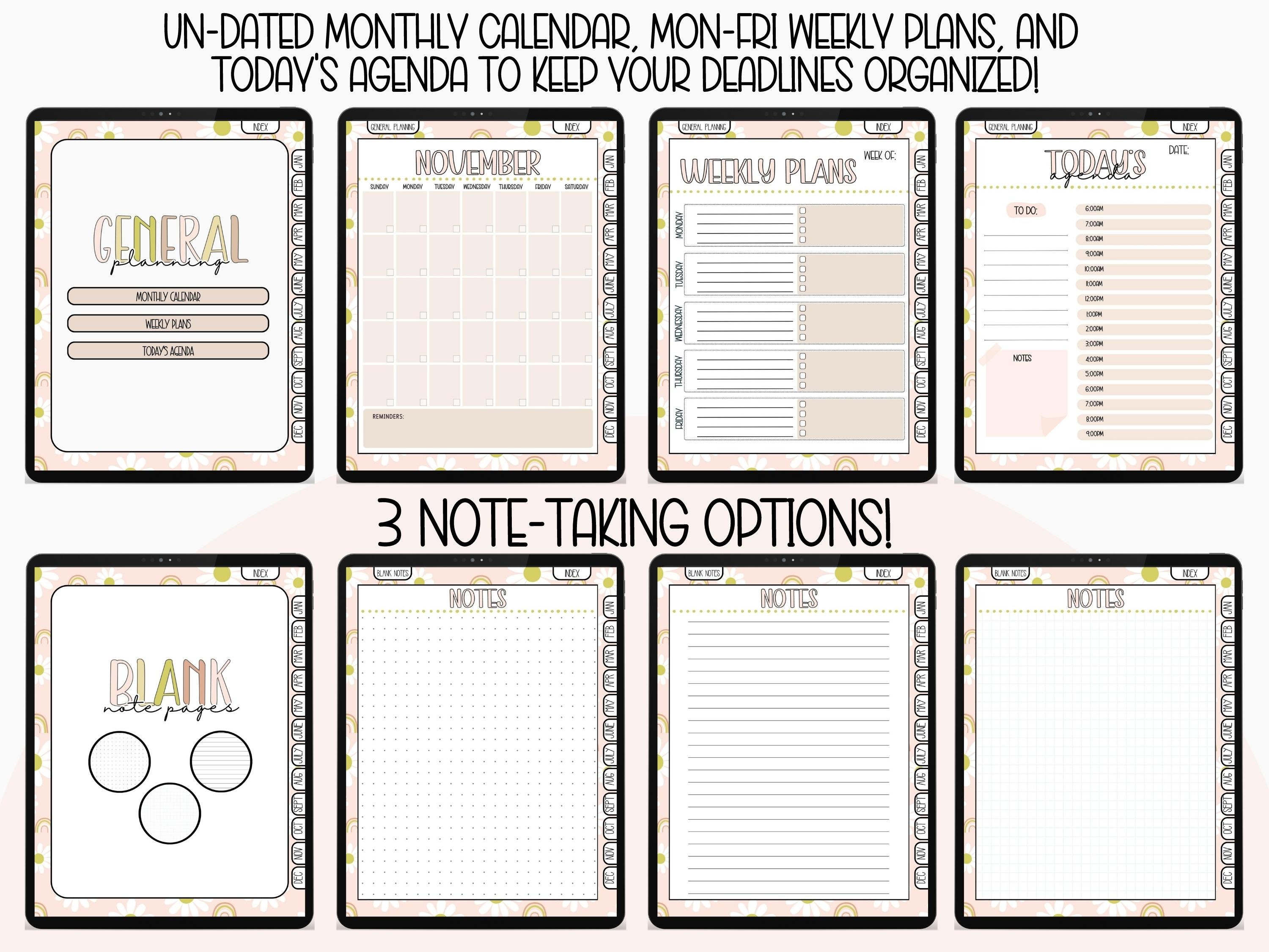 Digital SELF CONTAINED Rainbow Special Education Planner, Caseload and ...