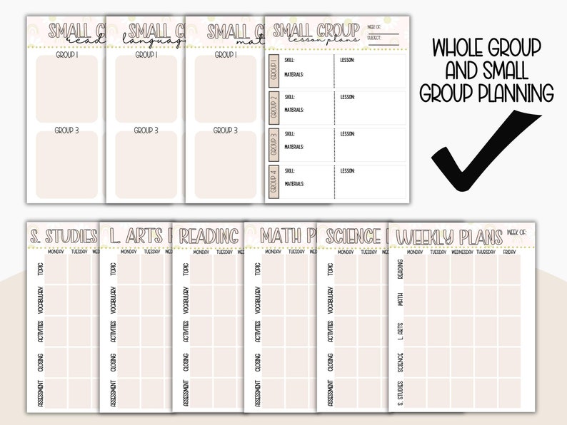 Self Contained Special Education Planner, Editable Rainbow Teacher ...